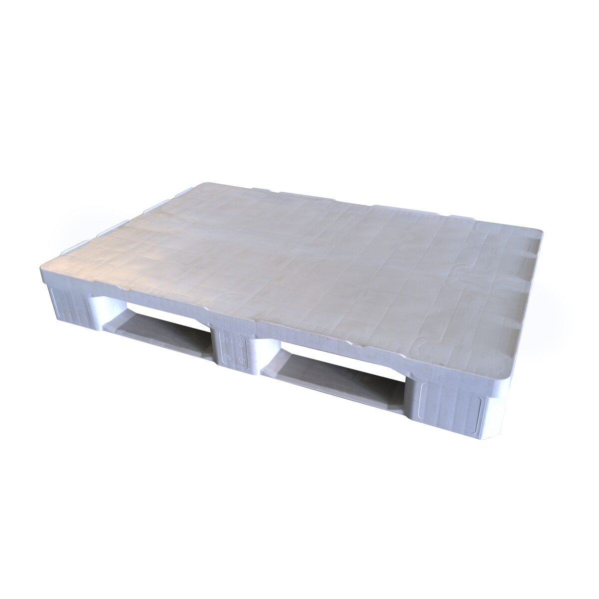 PLASTOVÁ PALETA HYGIENICKÁ HDPE ŠEDÁ 1200 X 800 X 155 LIŽINY, TYP E ...